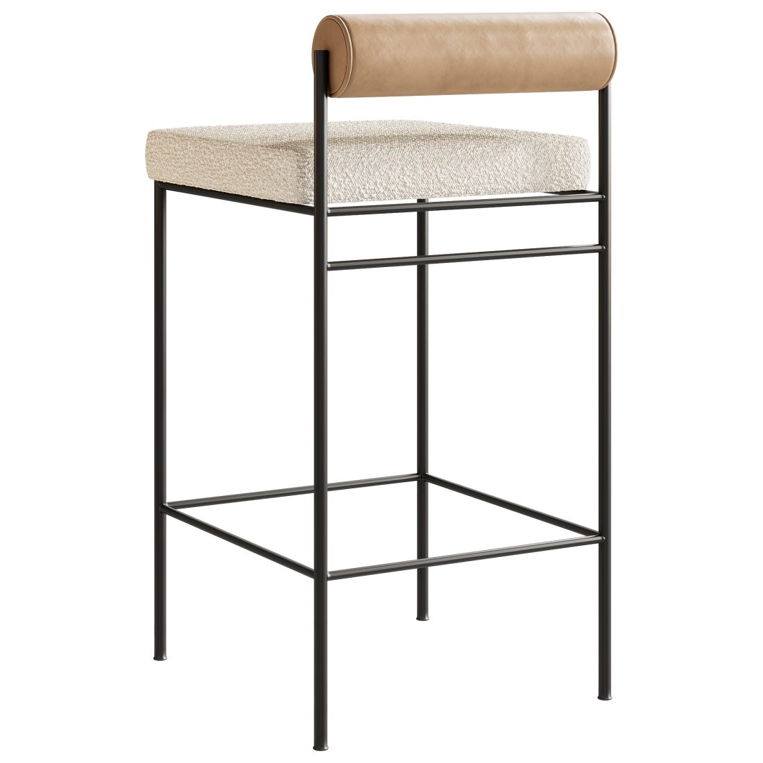 Half Bar Stool Balla Stool Group - 3D Model for VRay, Corona