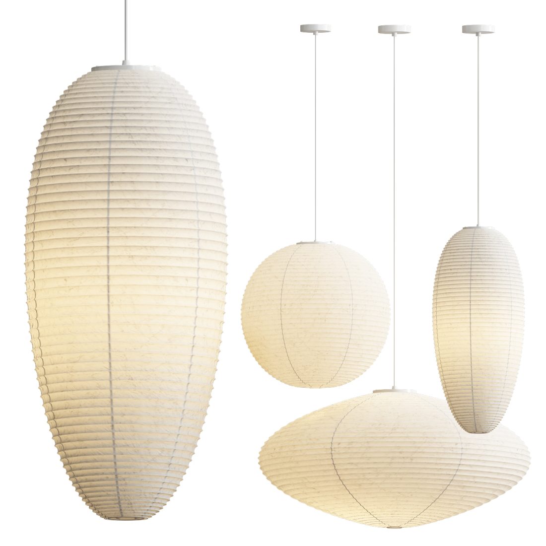 Vitra Akari Pendant Lights 3D Model for VRay | CGMood