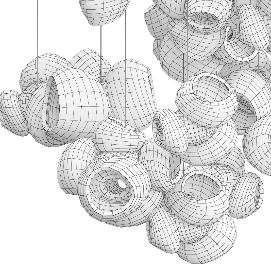 Bocci 100,28 Lights - 3D Model for VRay