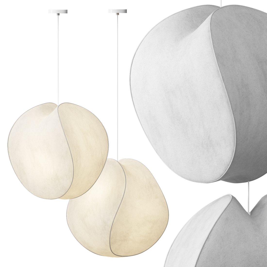 Equinox Pendant Lights - 3D Model for VRay
