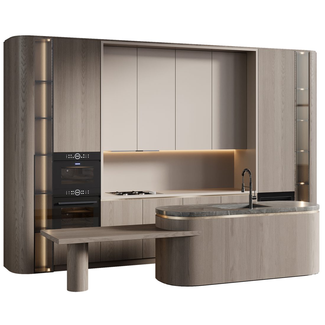 Kitchen 30 3D Model for VRay, Corona | CGMood