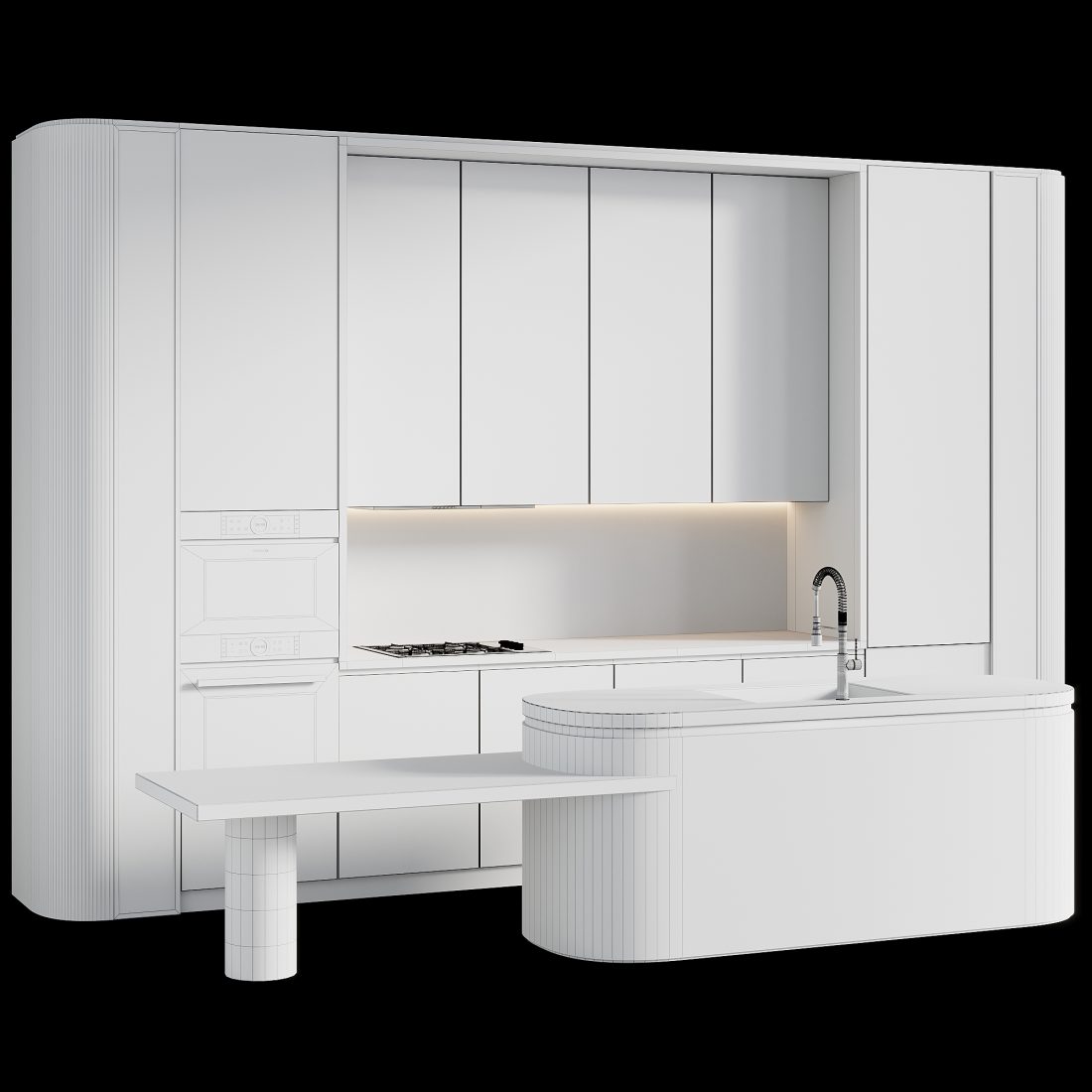Kitchen 30 3D Model for VRay, Corona | CGMood