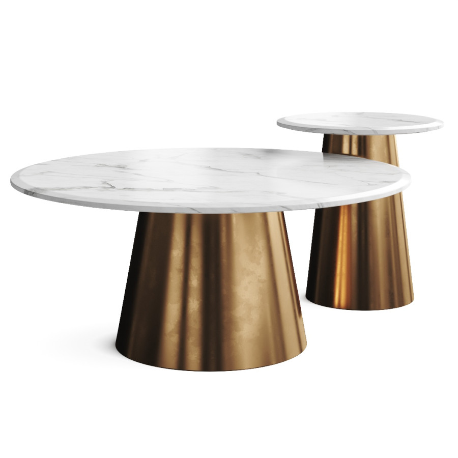 Kira Living Axel Gilded Opulence Coffee Table - 3D Model for VRay, Corona
