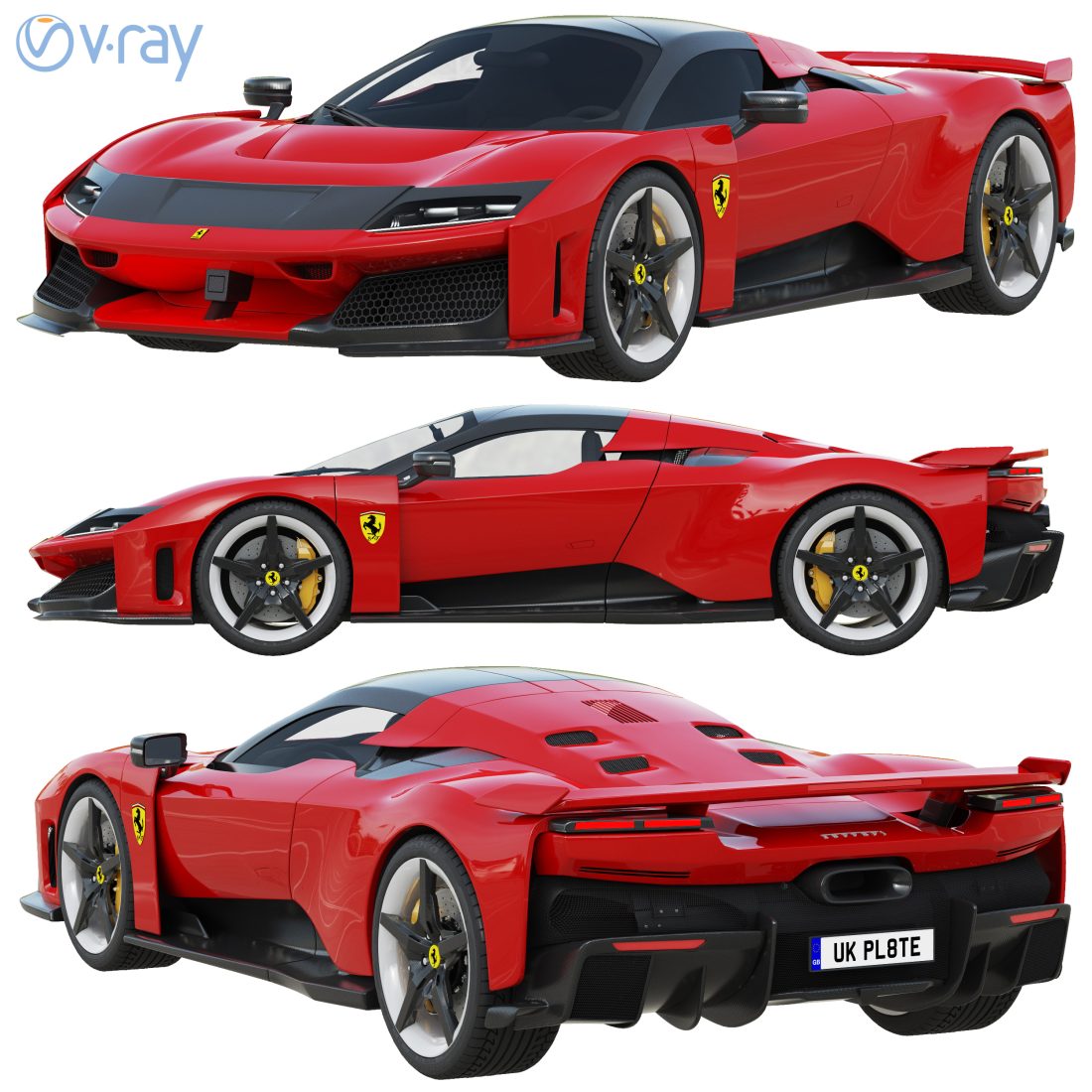 Ferrari F80 2025 3D Model for VRay | CGMood