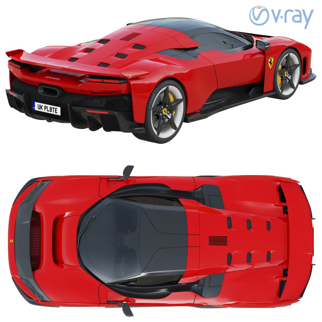 Ferrari F80 2025 3D Model for VRay | CGMood