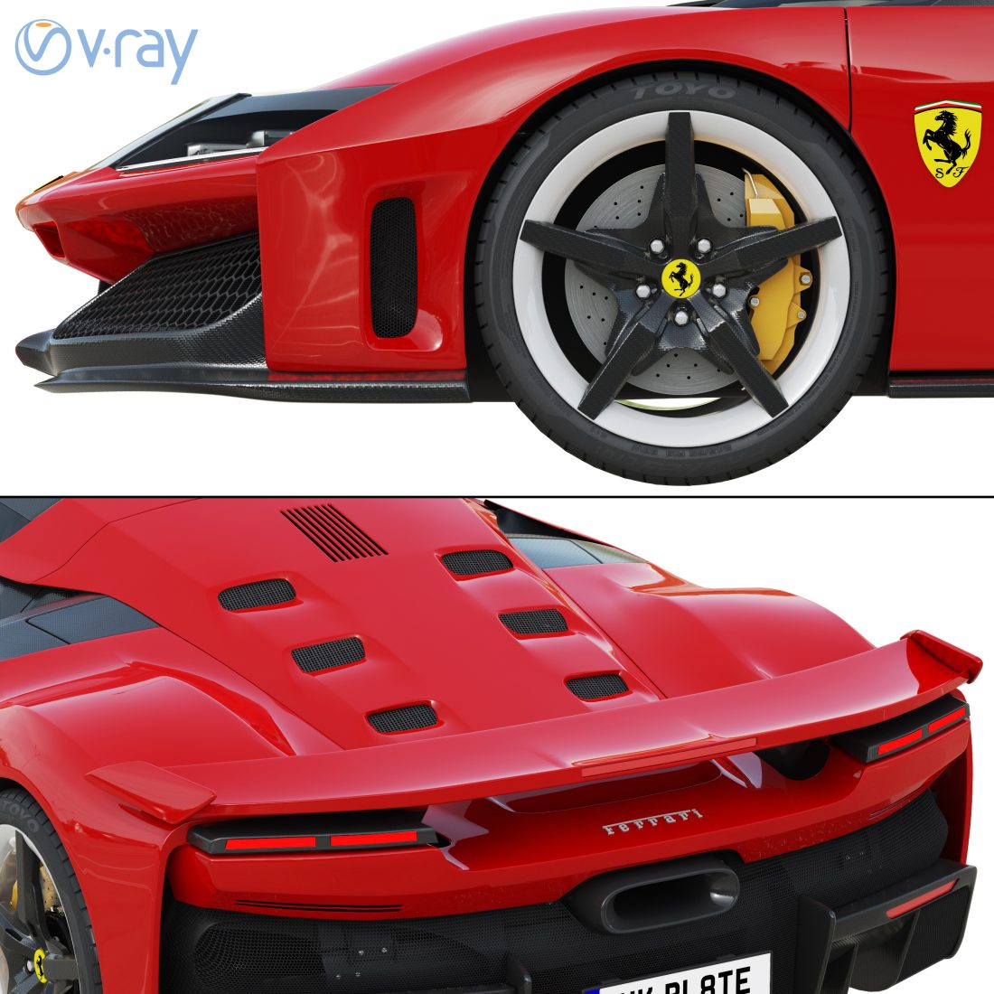 Ferrari F80 2025 3D Model for VRay | CGMood
