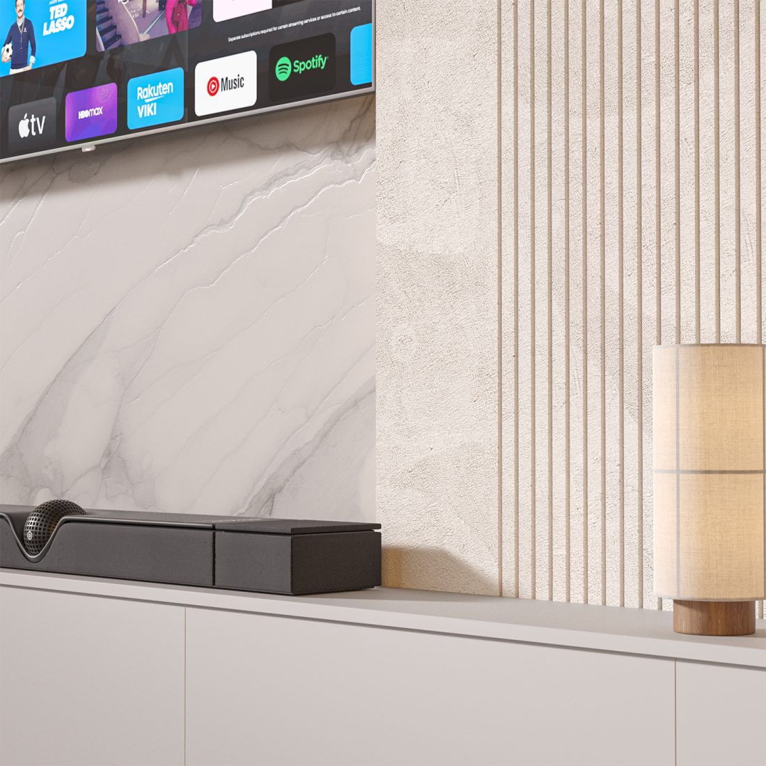 Tv Wall Set 32 - 3D Model for VRay, Corona