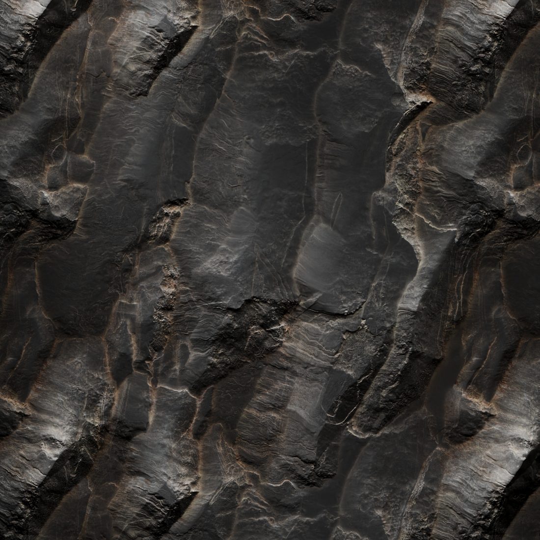 H128 Rock Cliff | PBR | 4K | Seamless | +SBSAR - 3D Model for VRay, Corona