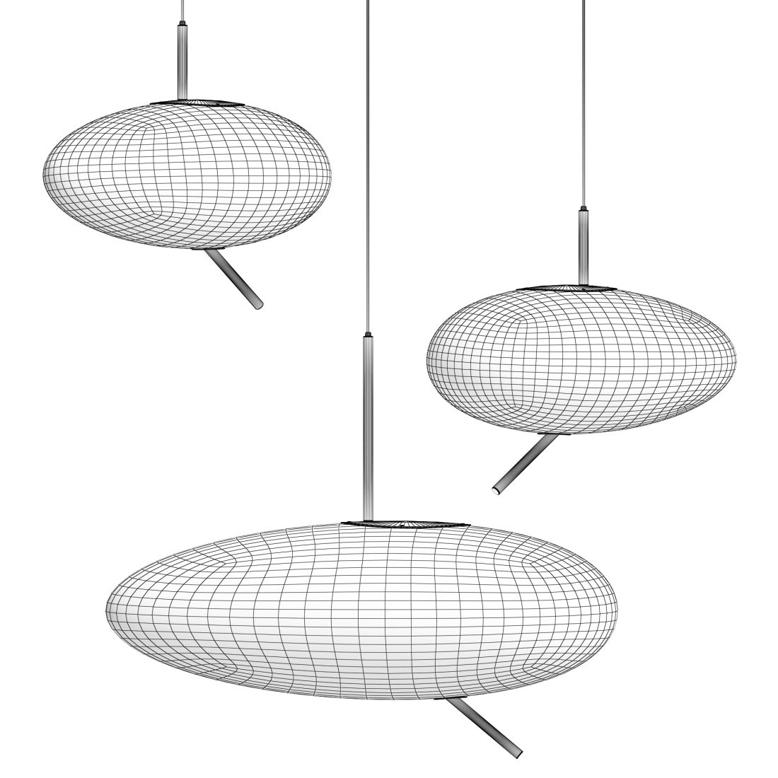 Pebbles Pendant Light - 3D Model for VRay
