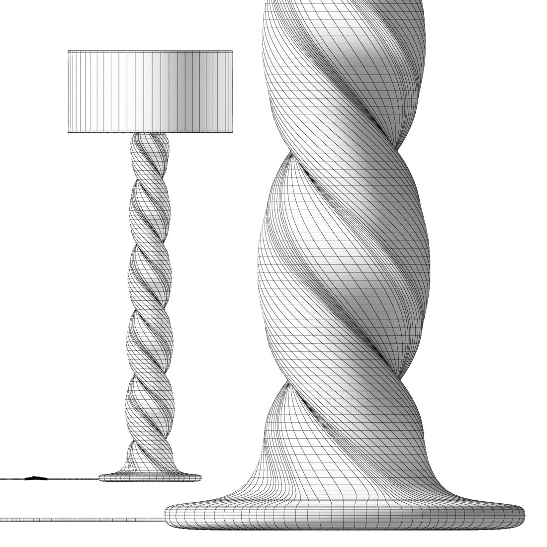 Yisi North Tower Floor Lamp 3D Model for VRay | CGMood