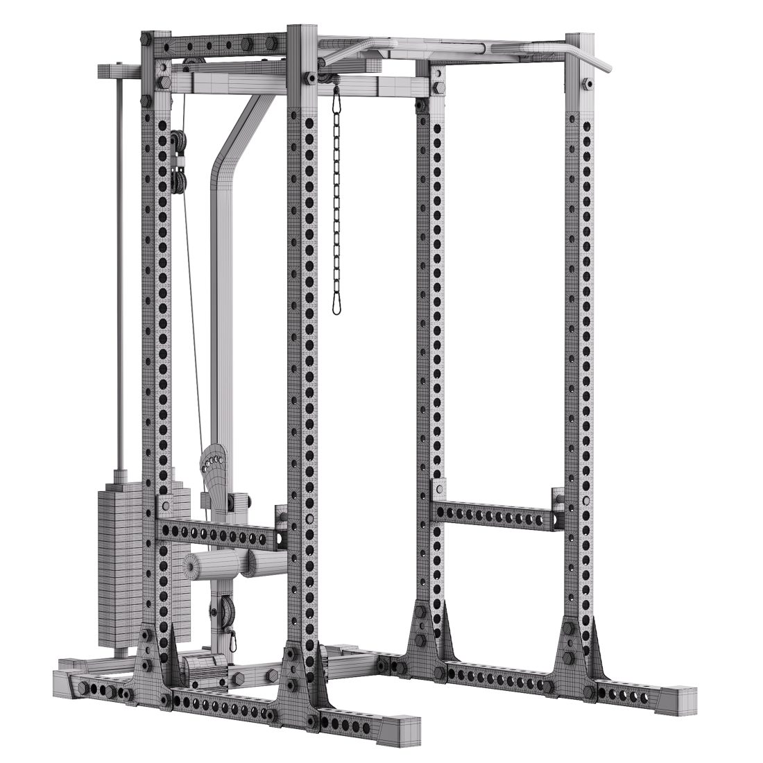 Atx Power Rack - 3D Model for Corona