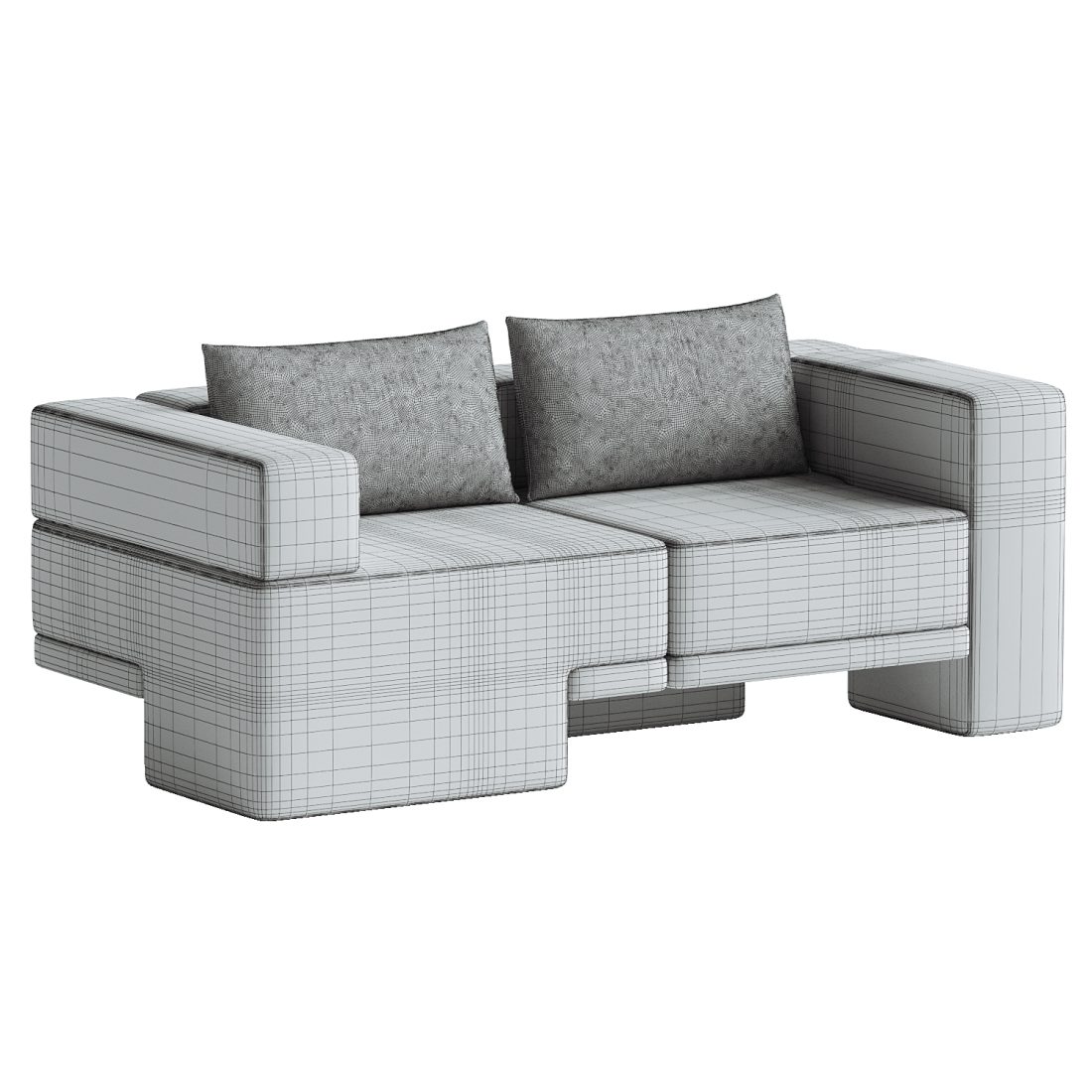 Sarsen Loveseat 3D Model for VRay, Corona | CGMood