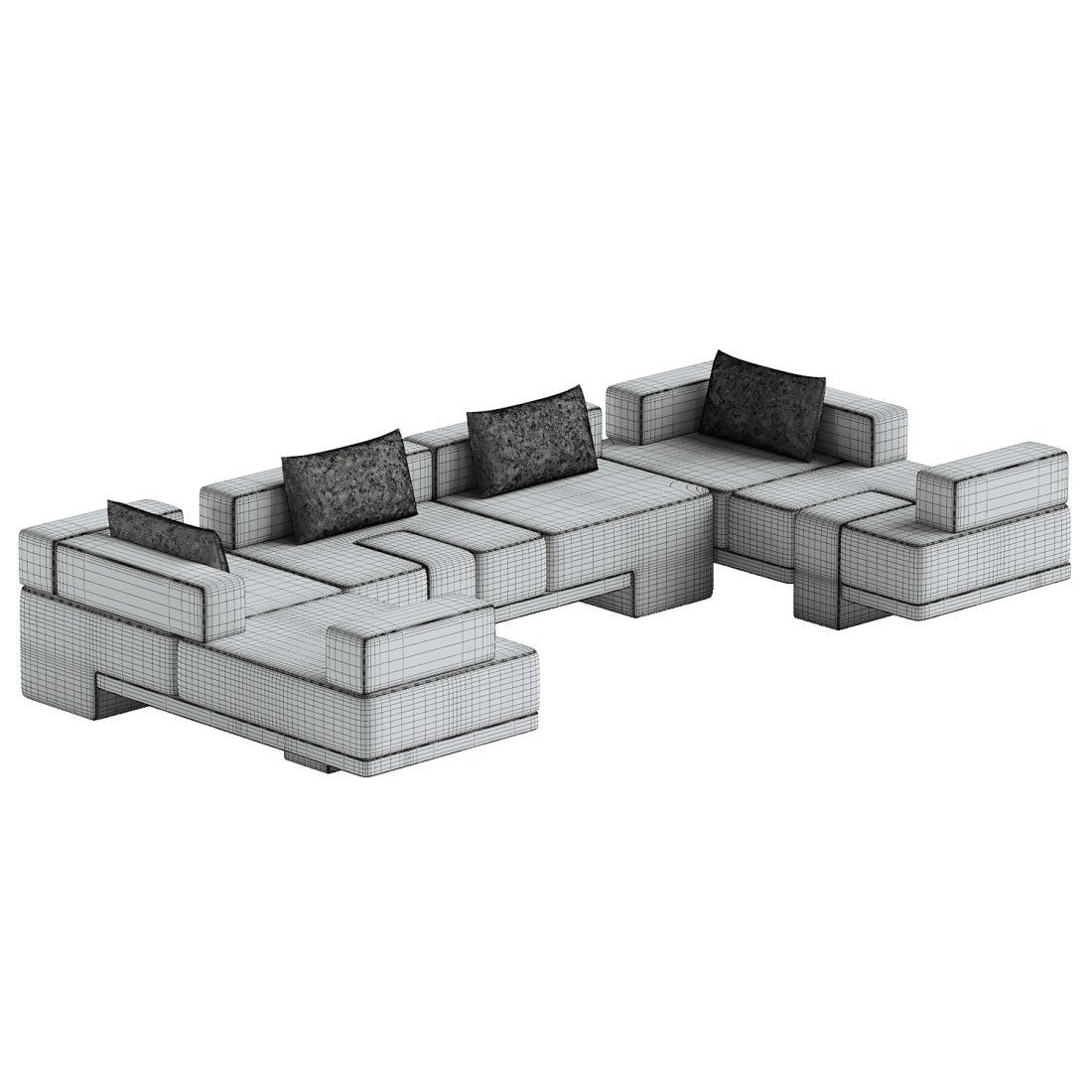 Sarsen U Sectional - 3D Model for VRay, Corona