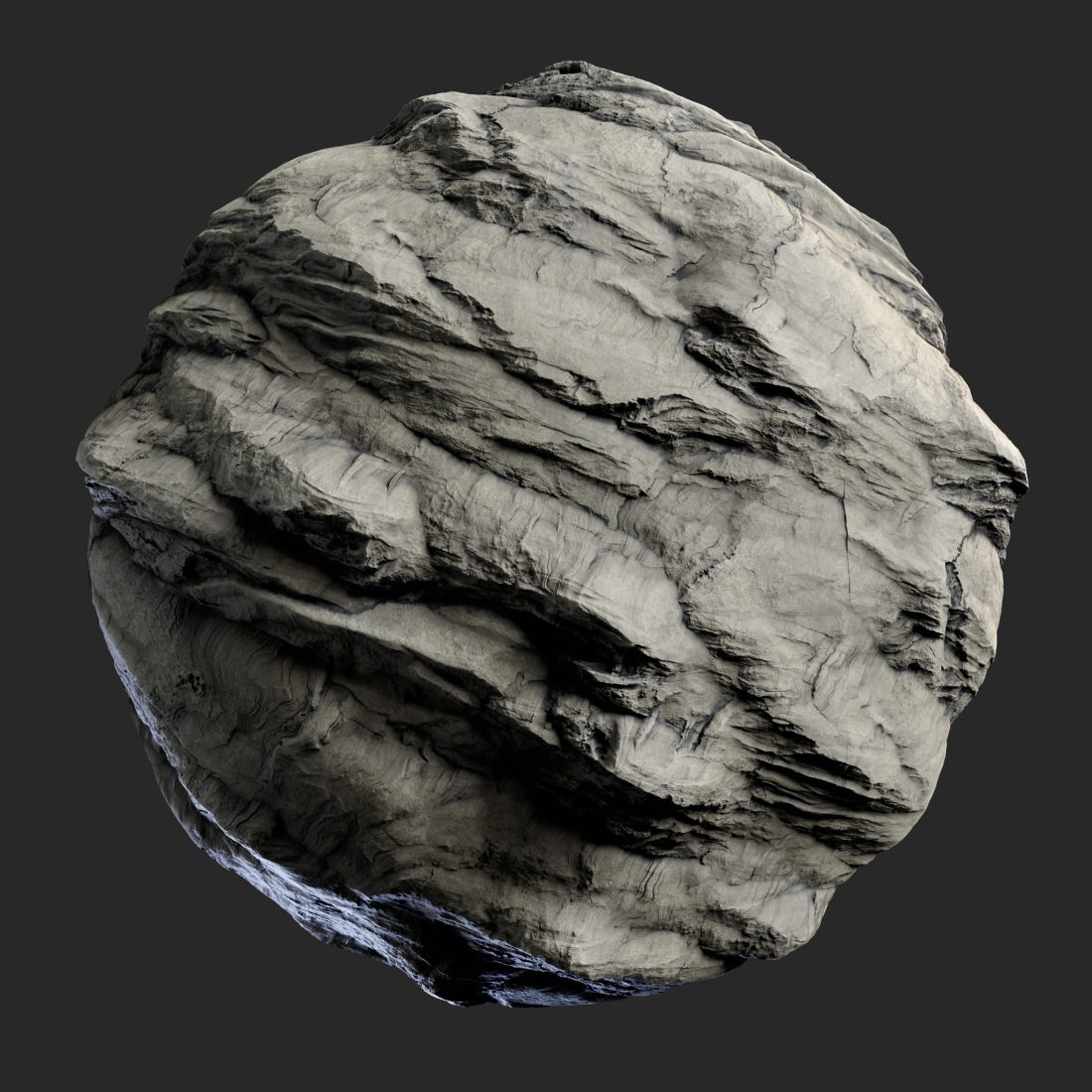 H132 Rock Cliff | PBR | 4K | Seamless | +SBSAR - 3D Model for VRay, Corona