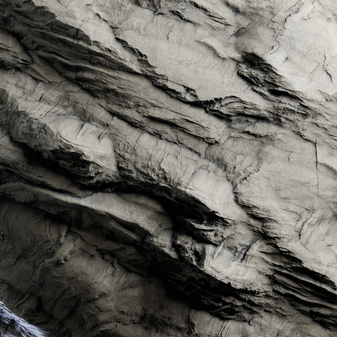 H132 Rock Cliff | PBR | 4K | Seamless | +SBSAR - 3D Model for VRay, Corona