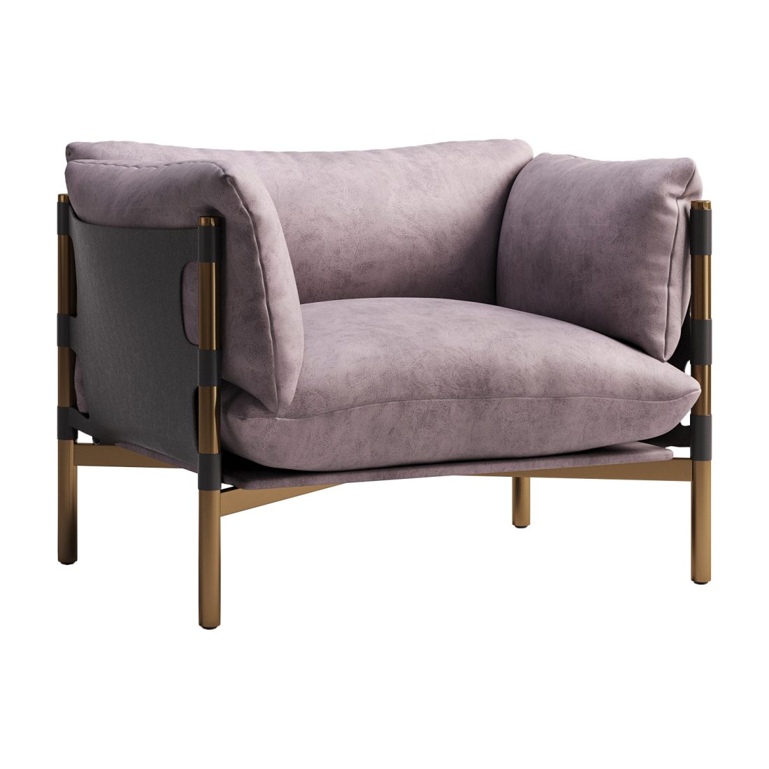 Iris Beige Armchair - 3D Model for Corona