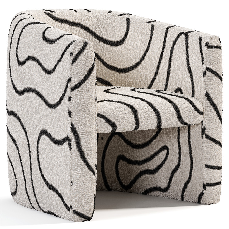 Senderos Wool Chair By Diego Olivero Studio 3D Model for Corona | CGMood