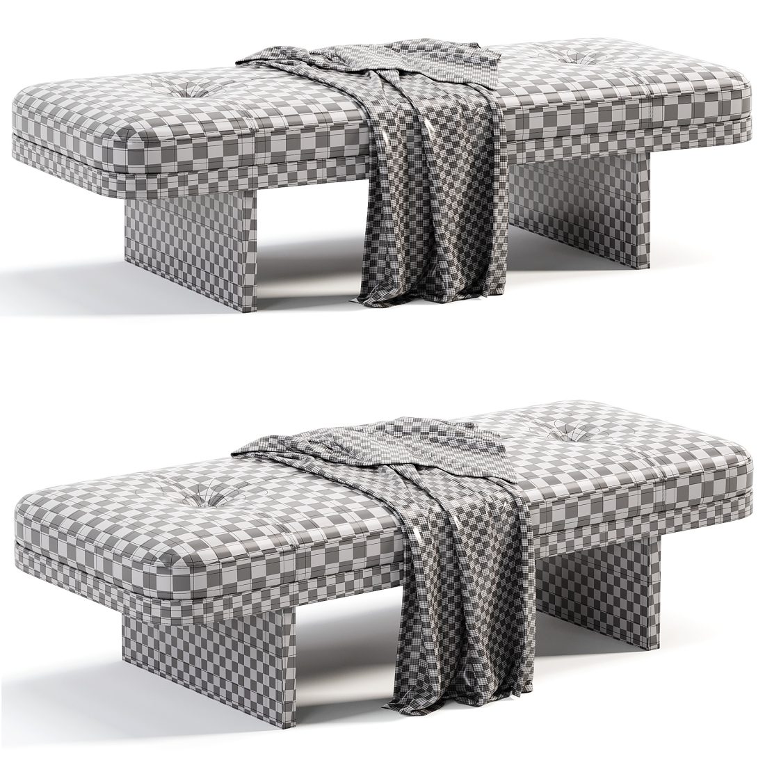 Elly Bench - 3D Model for Corona