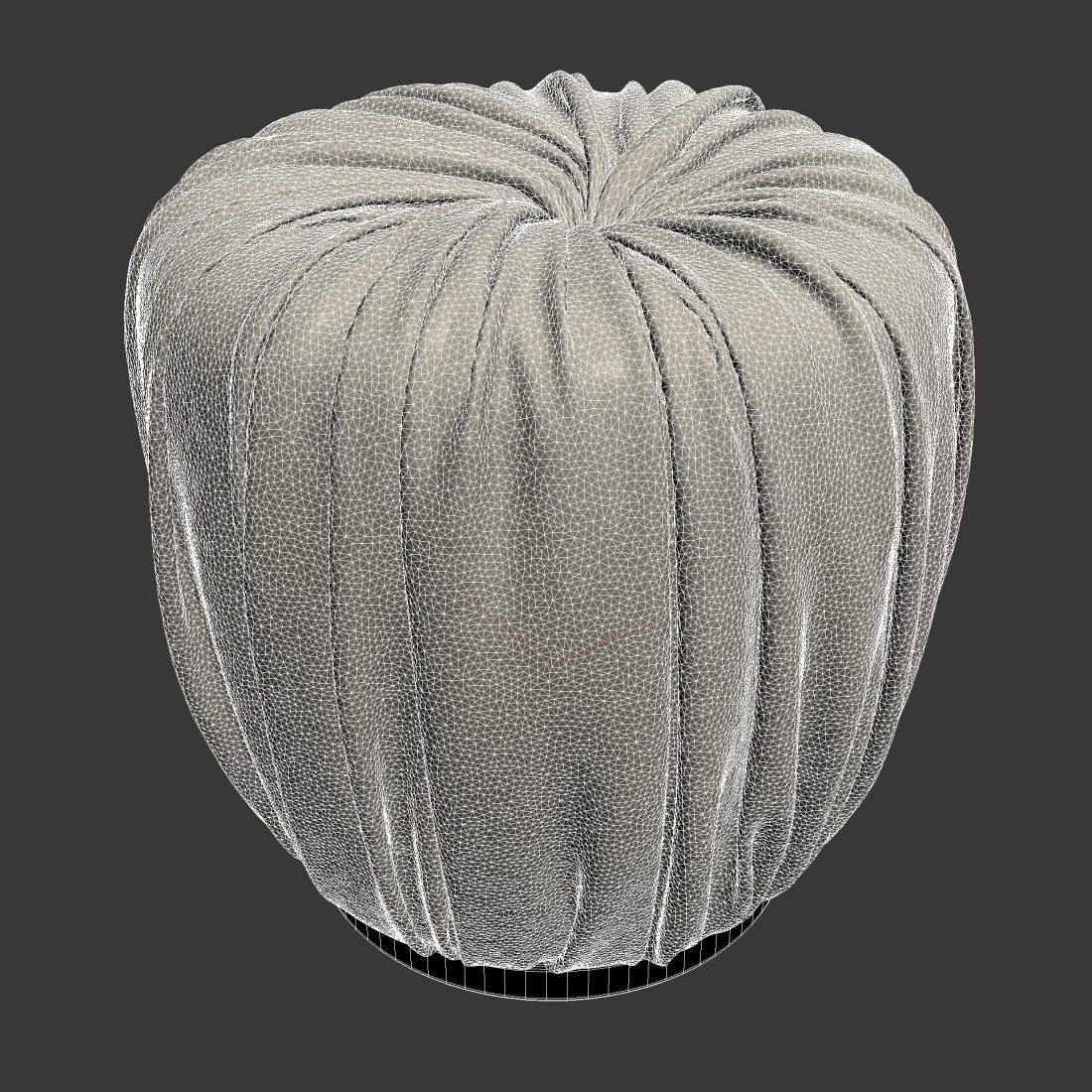 Laura Meroni Drape Pouf Bartoli Design - 3D Model for VRay