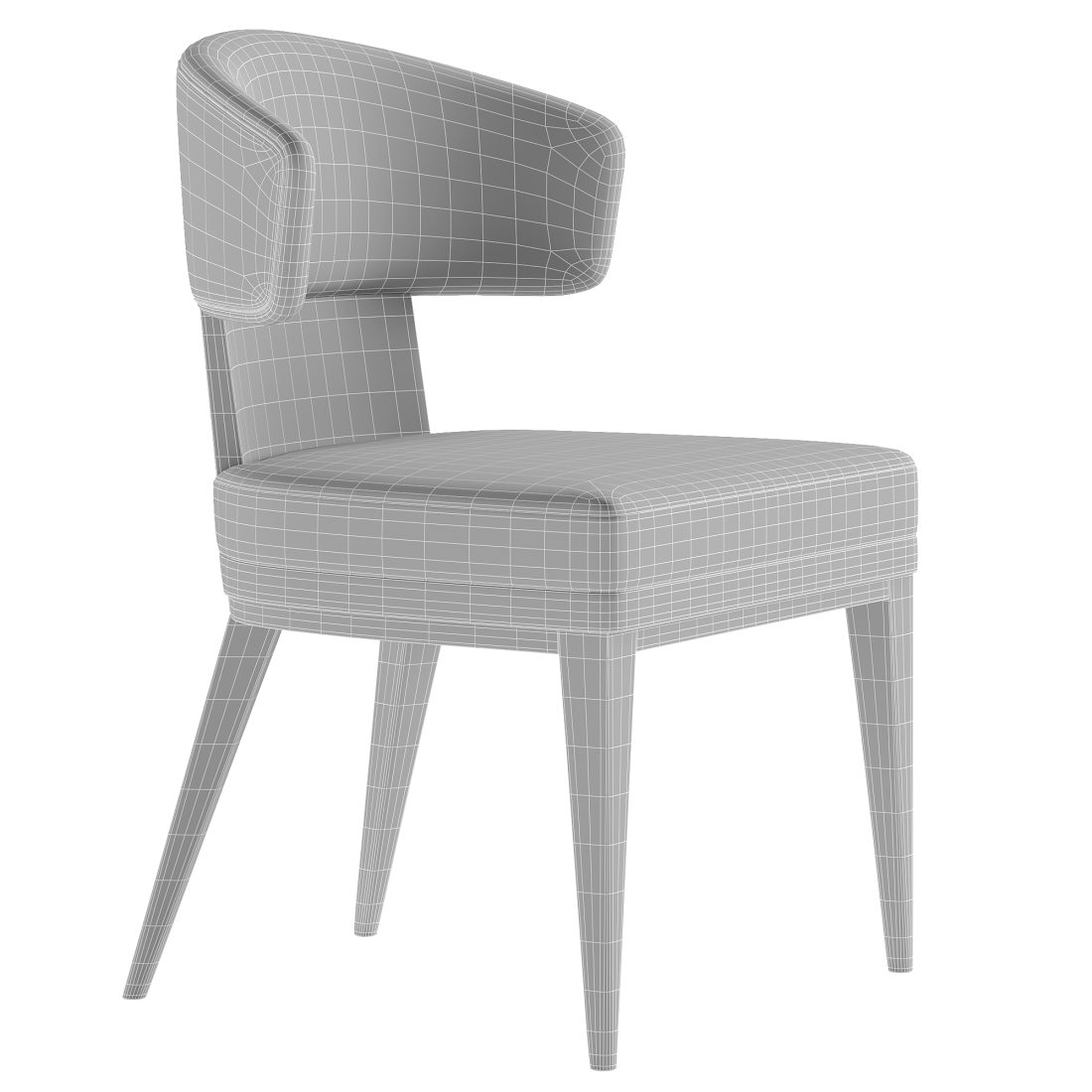 Abel Dining Chair - Sepia 3D Model for Corona | CGMood