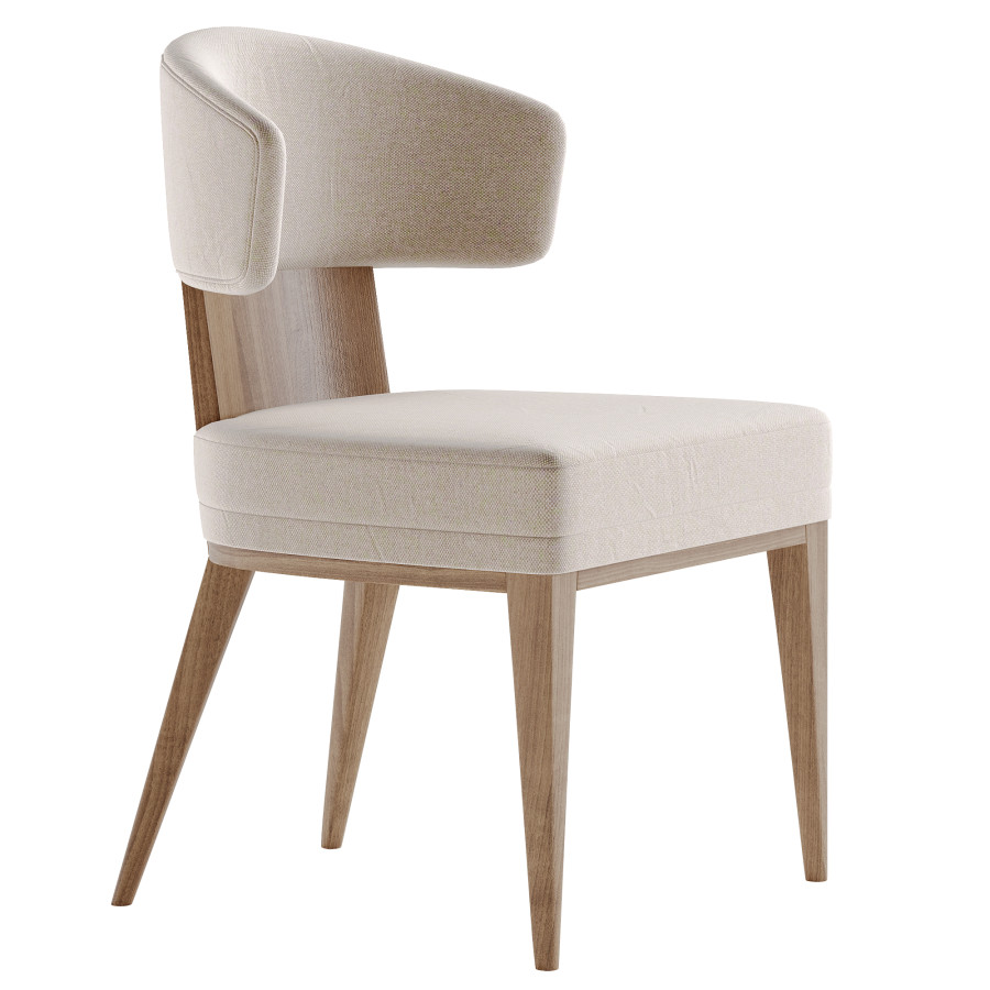 Abel Dining Chair - Sepia 3D Model for Corona | CGMood