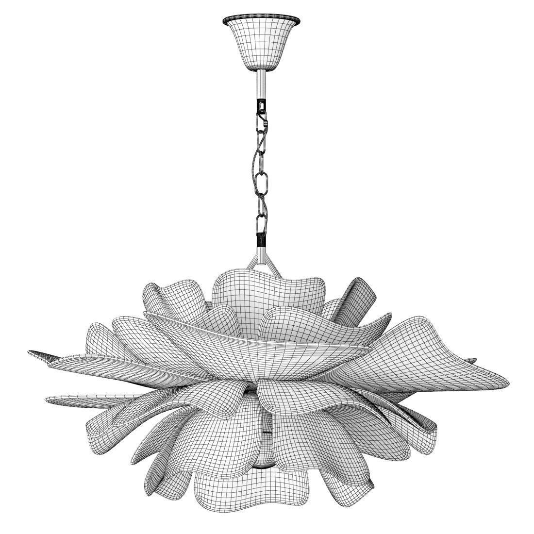 Acrylic Flower Pendant Lighting 3D Model for VRay | CGMood