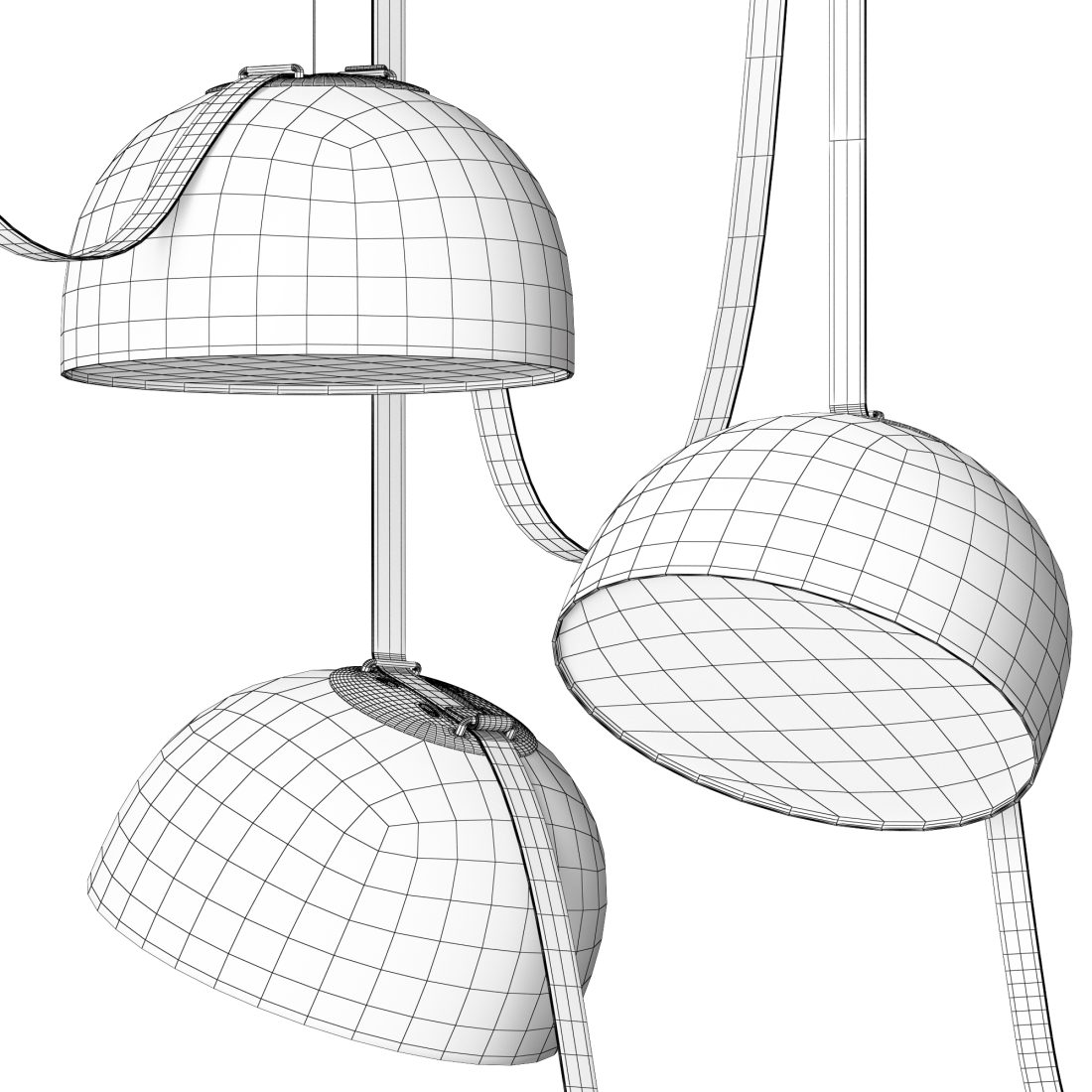 Vibia Plusminus 3 Head Lamp - 3D Model for VRay