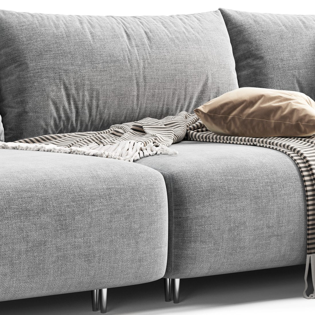 Corner Sofa Moon 161 - 3D Model for VRay, Corona