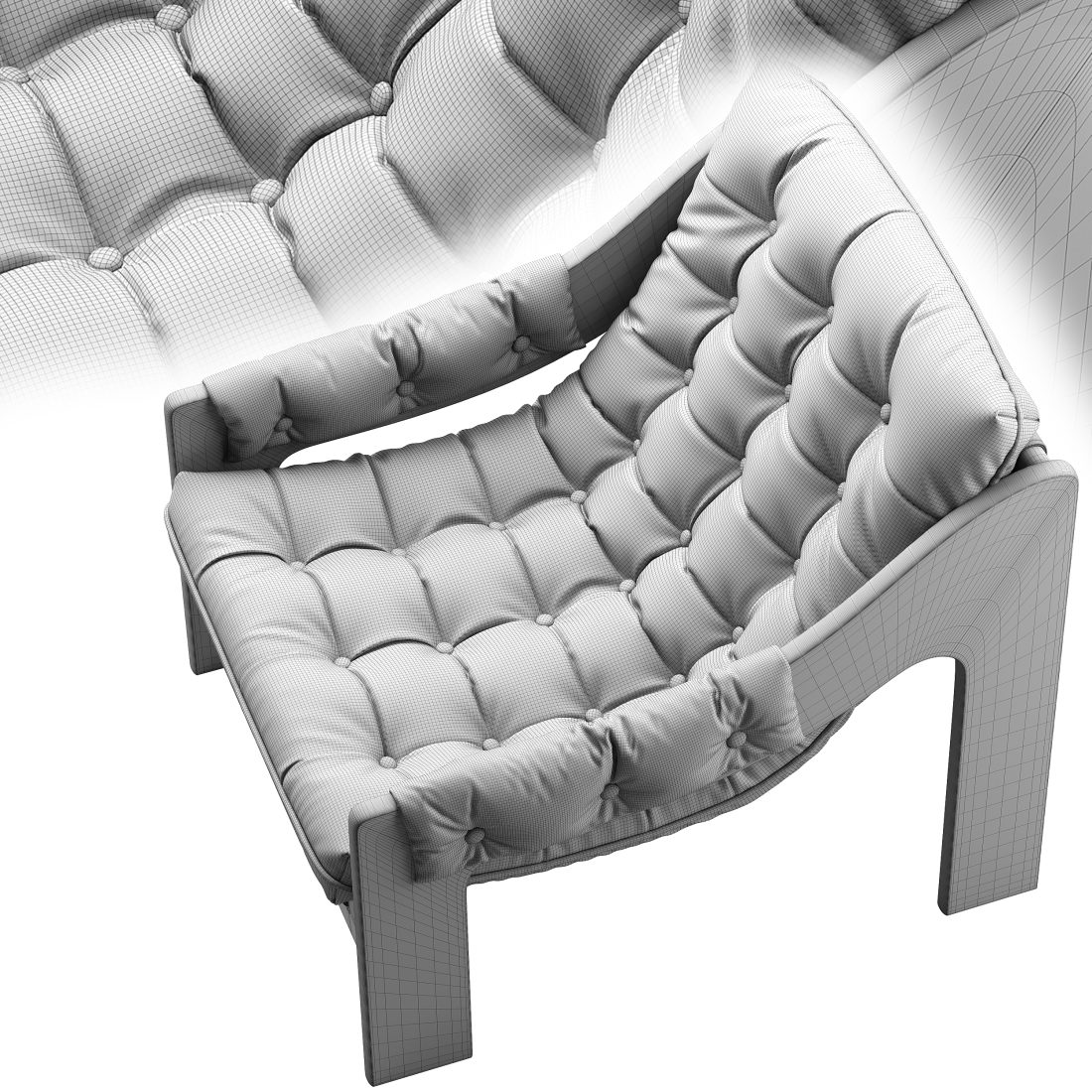 Halston Chair - 3D Model for Corona