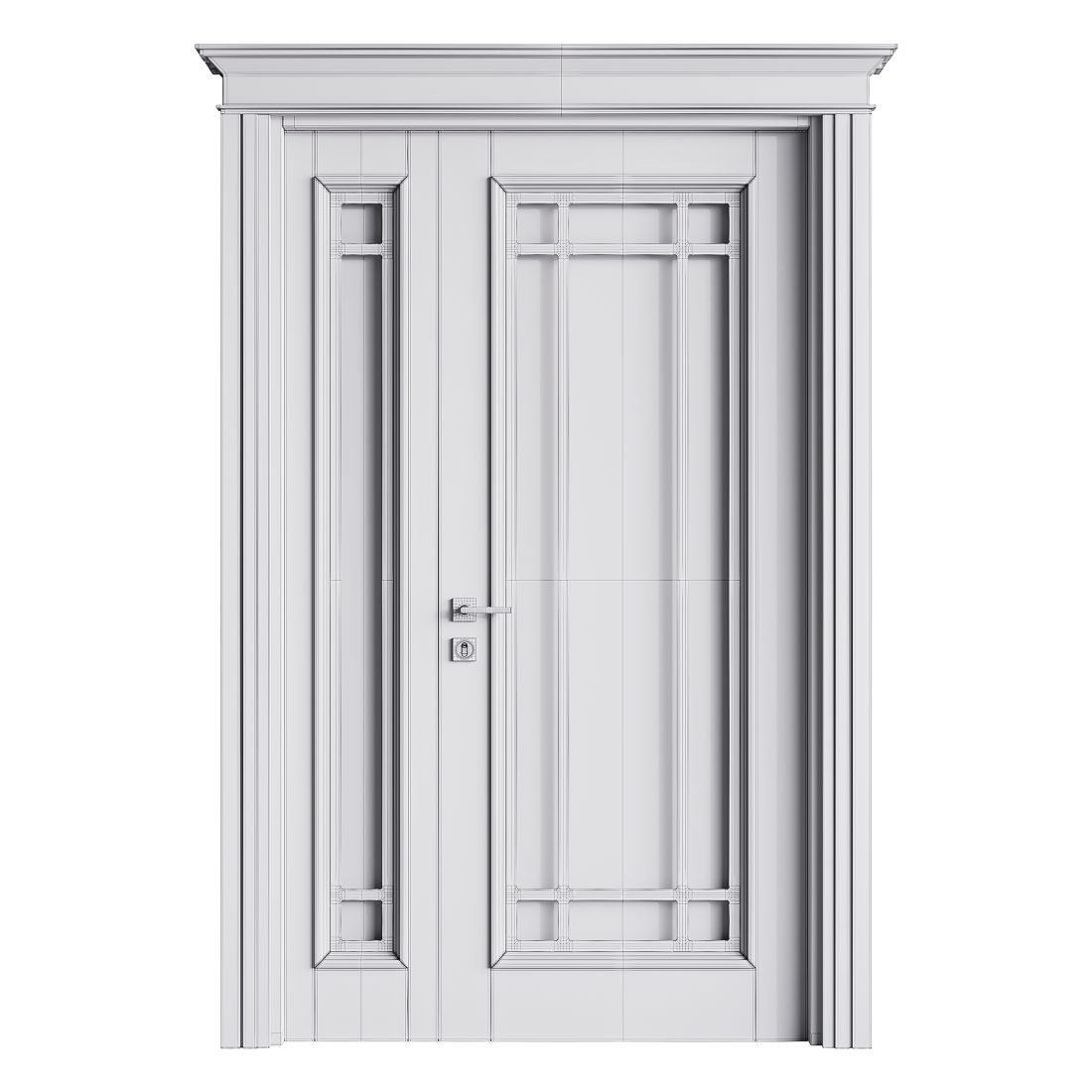 Modern Entrance Door 21 - 3D Model for Corona