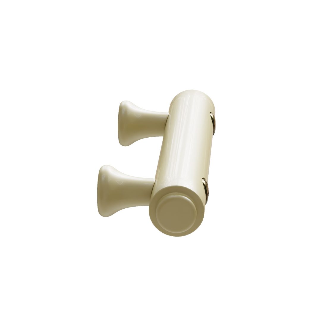 Vintage Cream Cupboard Drawer Handles - 3D Model for VRay