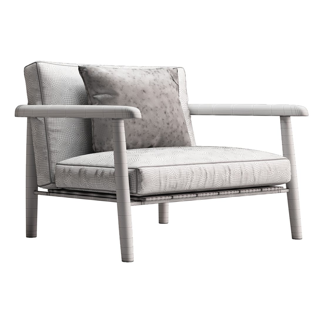 Mambo Lounge Chair - 3D Model for Corona