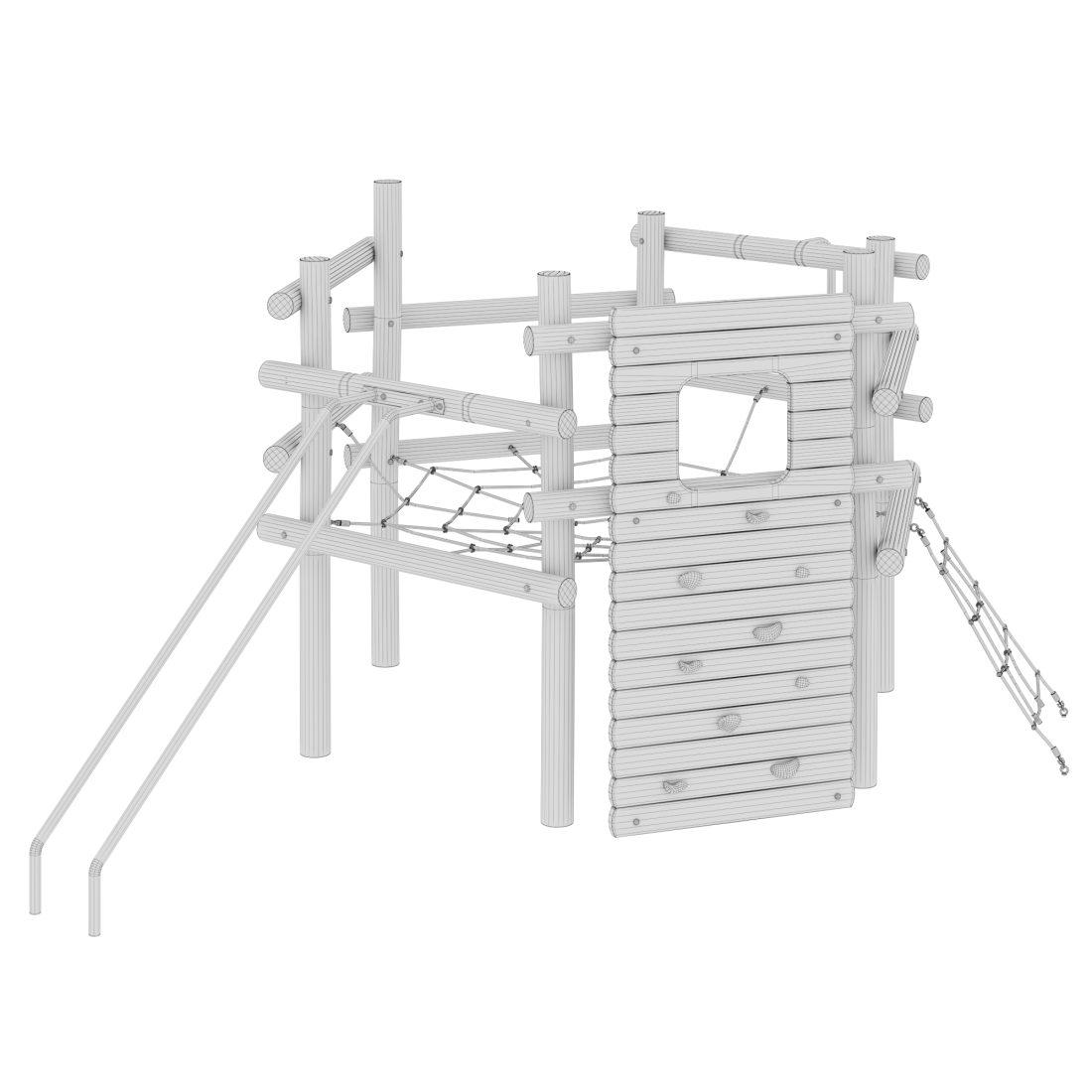 Children's Climbing Frame Spider's Web 3D Model for VRay, Corona | CGMood