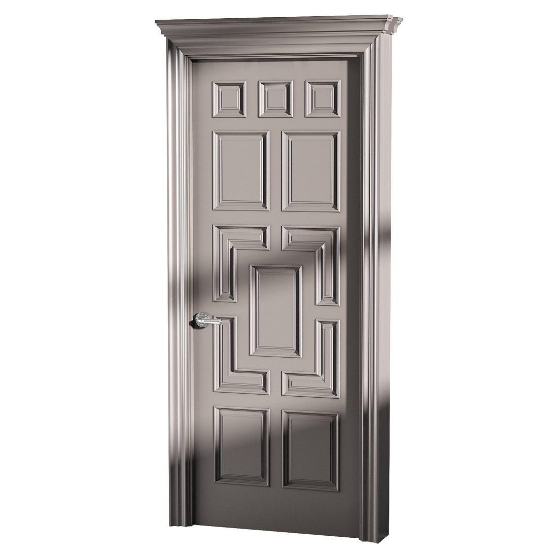 Modern Entrance Door 61 - 3D Model for Corona