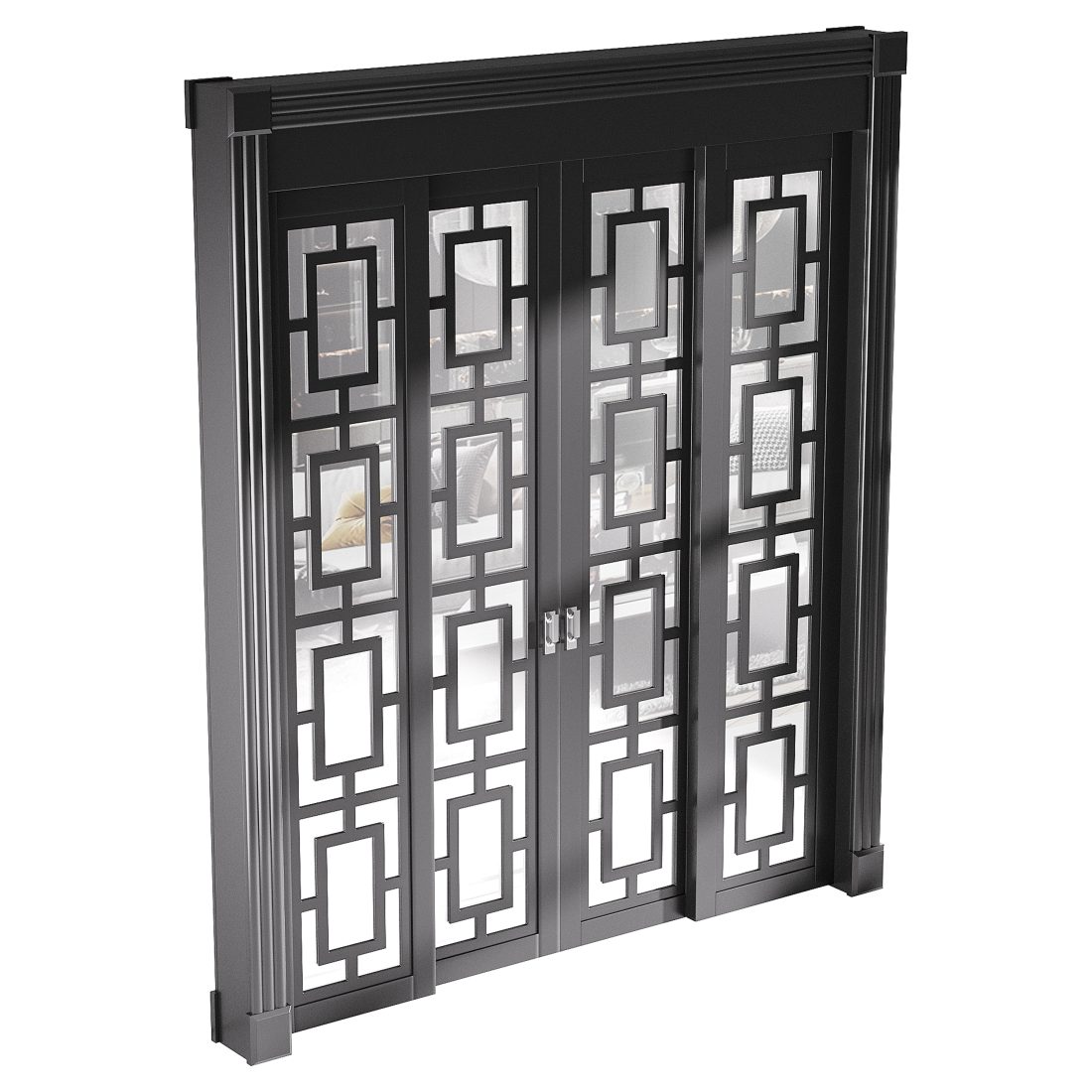 Modern Entrance Door 69 - 3D Model for Corona