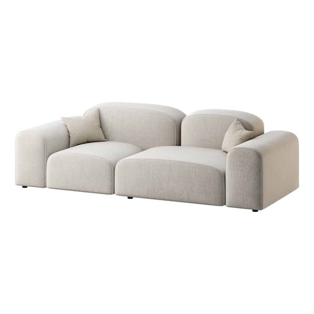 Modern Solid Sofa - 3D Model for Corona