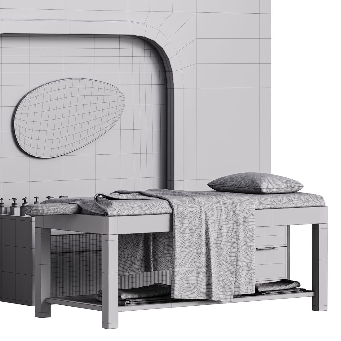 Modern Spa And Accessories 3D Model for Corona | CGMood
