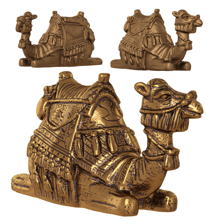 Egyptian Camel Figurine 2 3D Model for VRay | CGMood