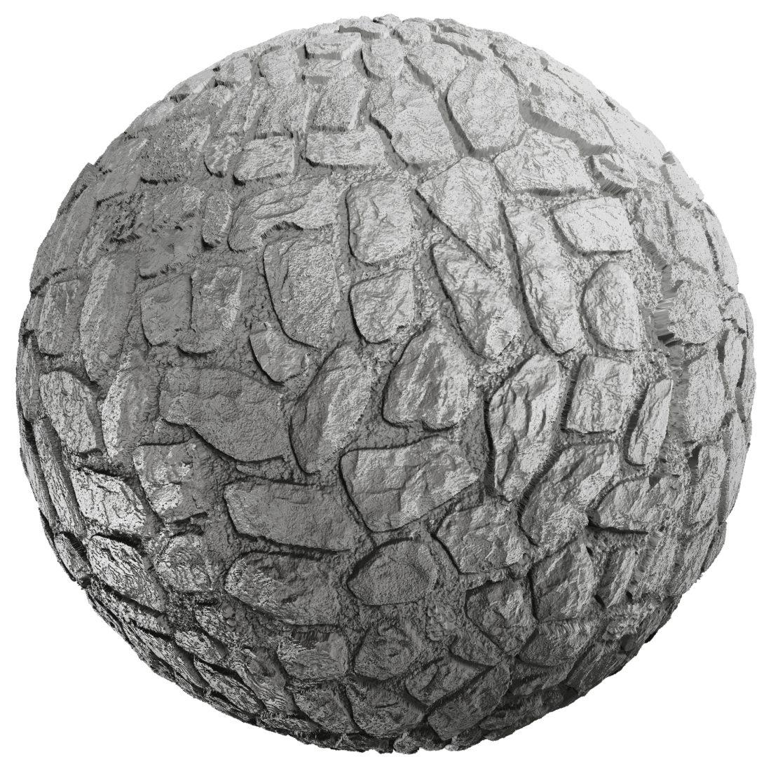 Stone - Cobblestone Vol 01 - Pbr Scanned - 3D Model for