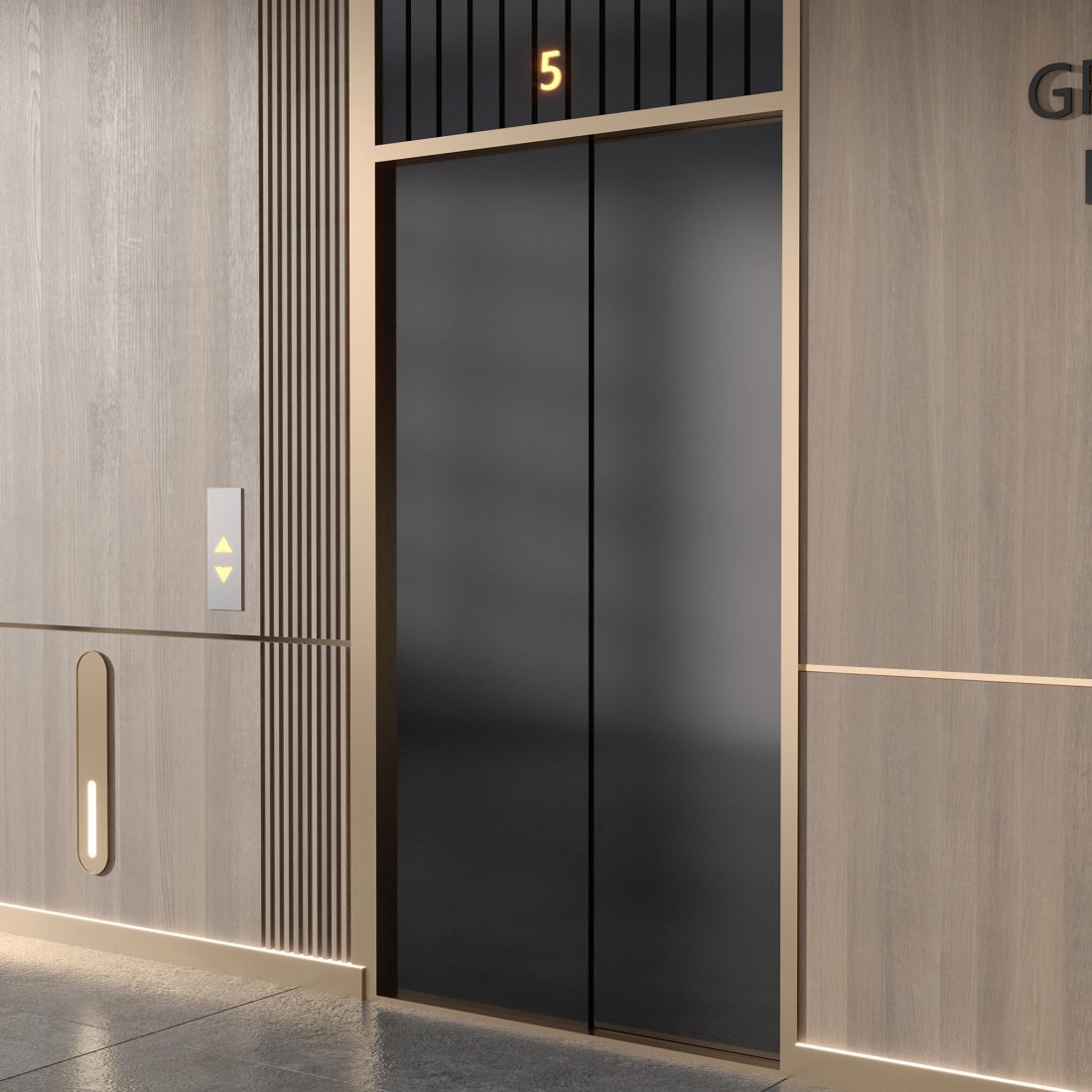 Elevator No15 3D Model for VRay, Corona | CGMood