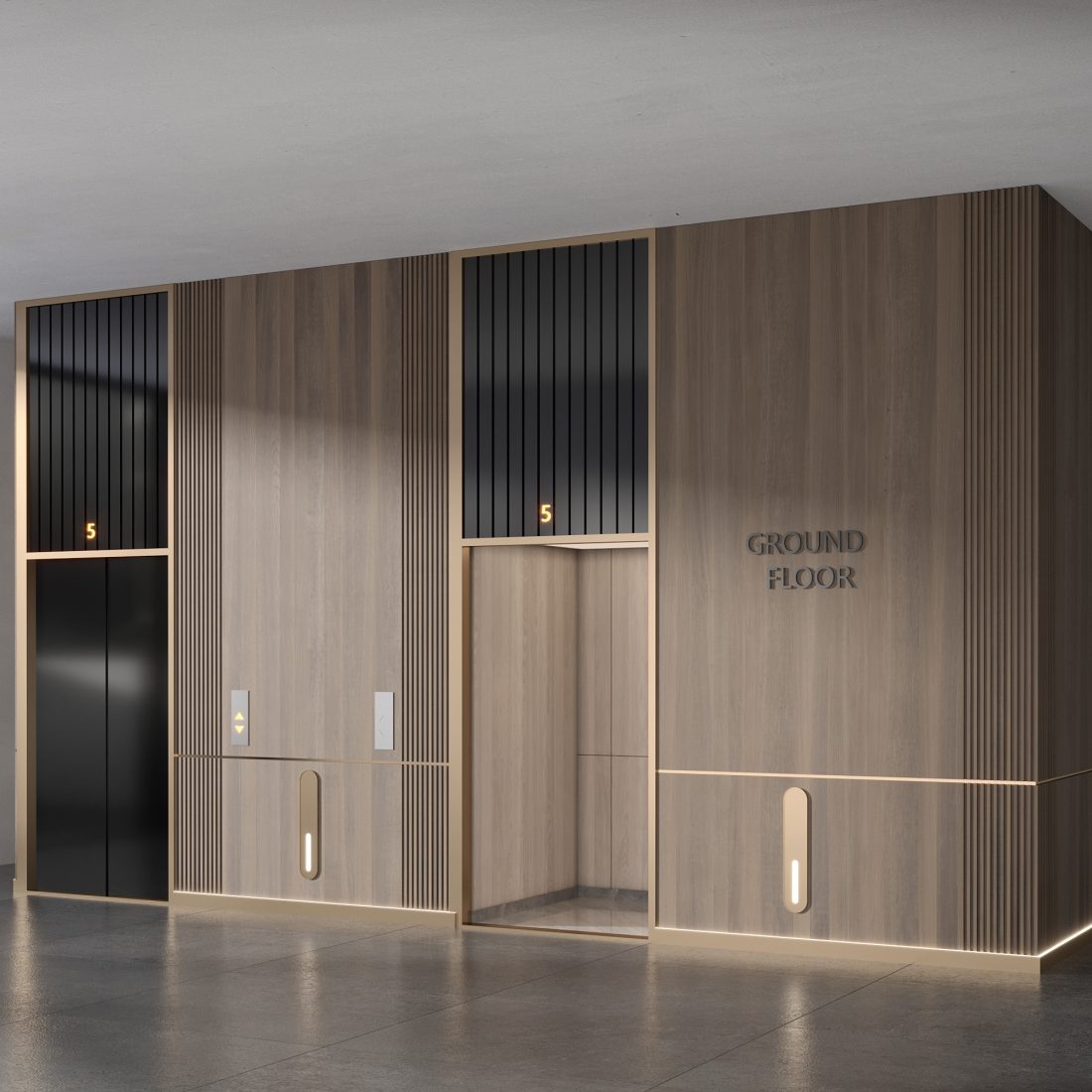 Elevator No15 3D Model for VRay, Corona | CGMood