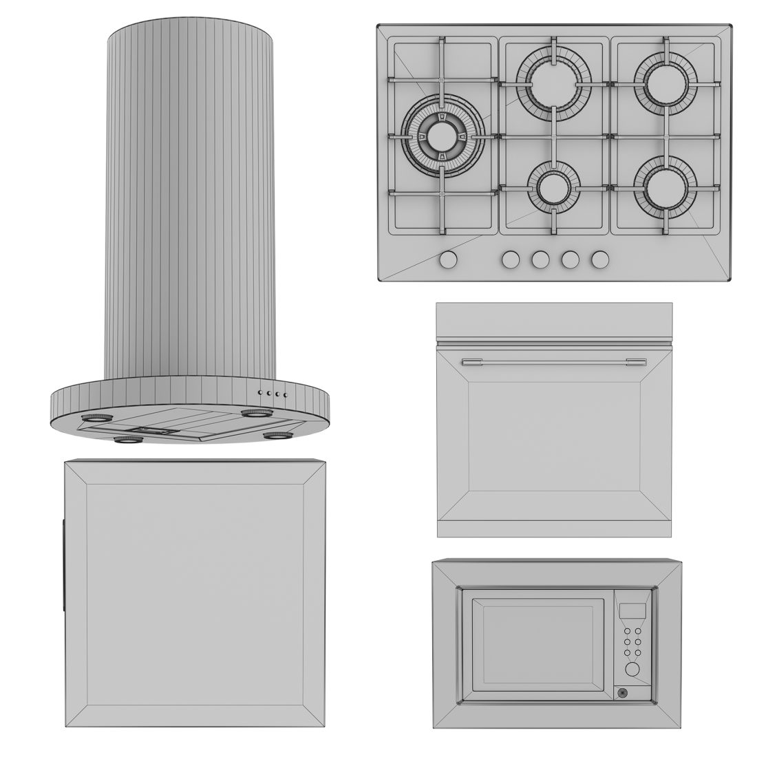 Cookology Appliance Collection 01 - 3D Model for VRay, Corona
