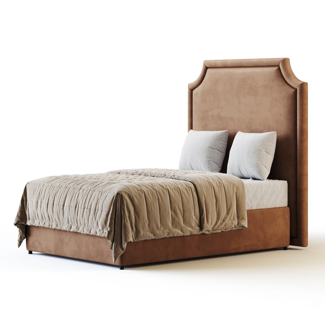 Rachel Bed - Double 3D Model for Corona | CGMood
