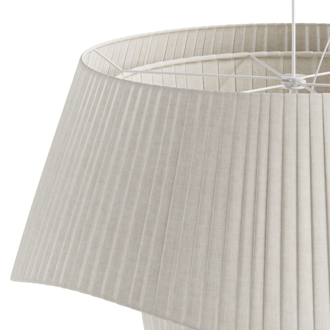 Silk Satin Chandelier - 3D Model for VRay, Corona