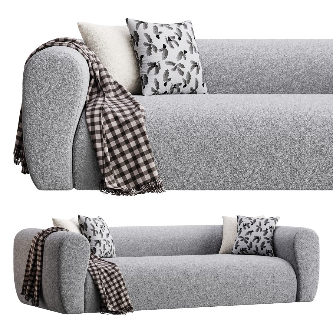 Zola Sofa Family - 3D Model for Corona