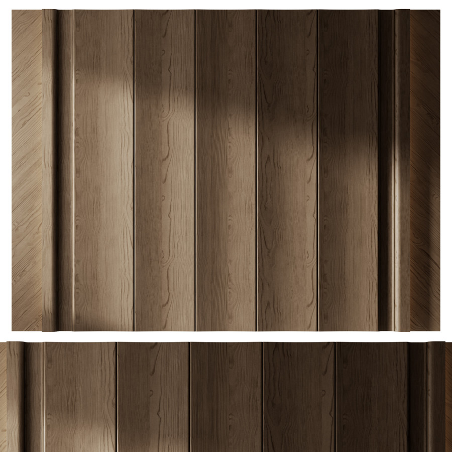 Decorative V20 Wall Panels - 3D Model for VRay