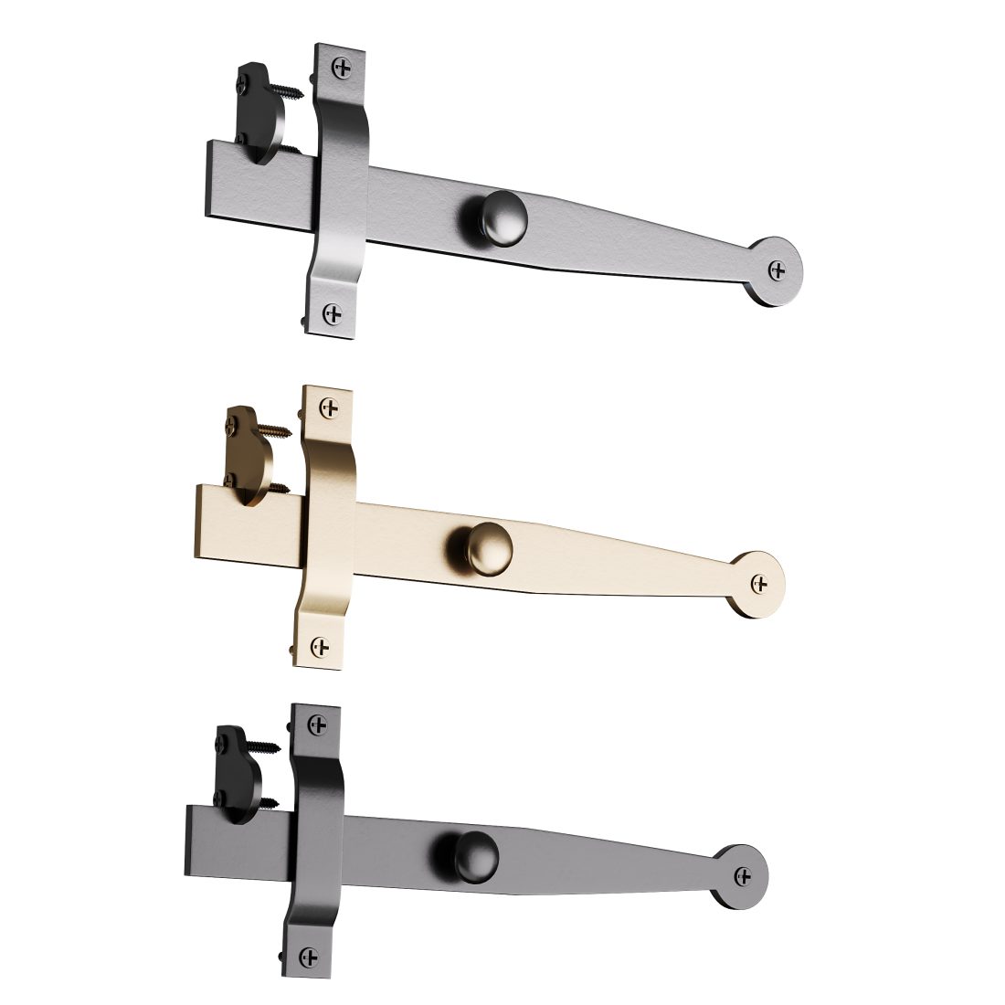 Cast Iron Gate Latch Bar Catch 3D Model for Corona | CGMood