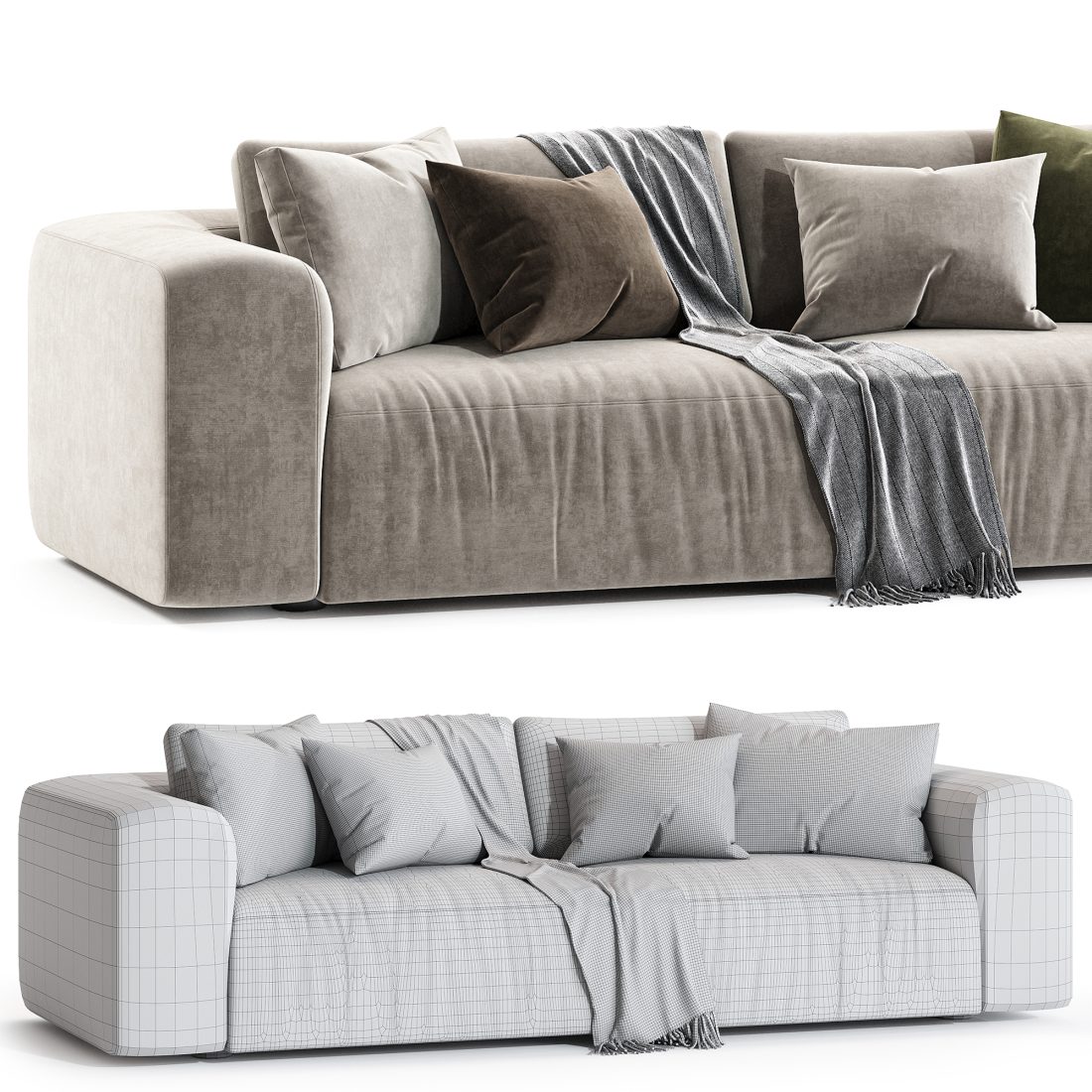 Fenton Sofa - 3D Model for Corona