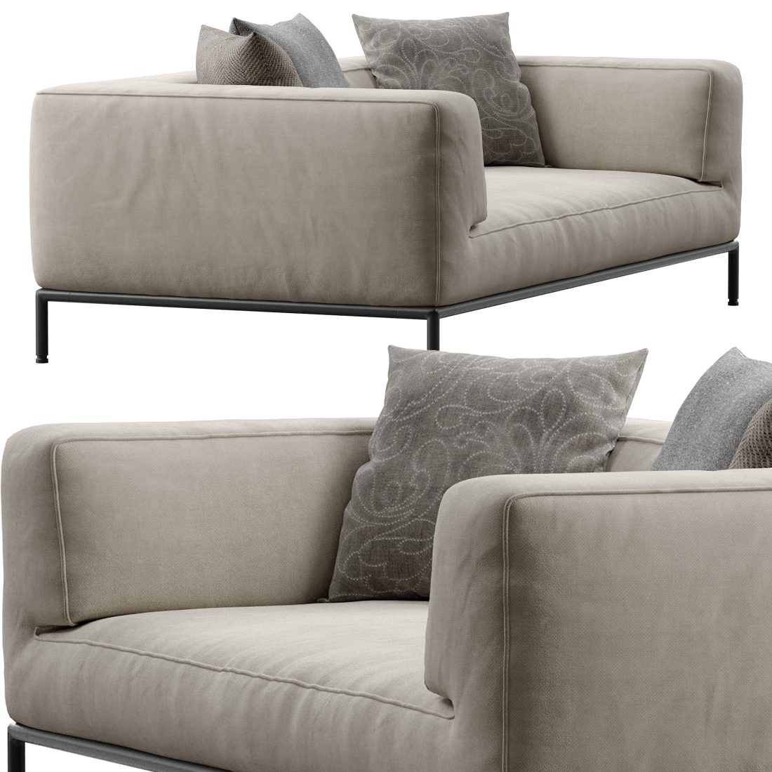 Flexform Perry Up - 3D Model for Corona