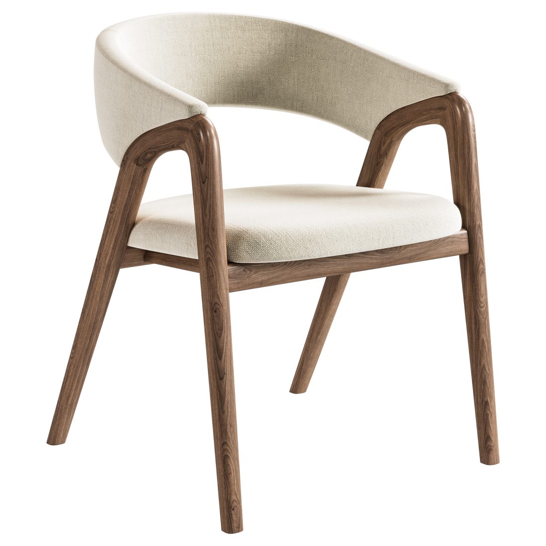 Arc Dining Chair - 3D Model for Corona